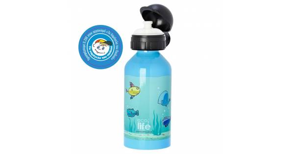 ΜΕΤΑΛΛΙΚΟ ΜΠΟΥΚΑΛΙ ΠΑΙΔΙΚΟ 500ml FISH / ECOLIFE